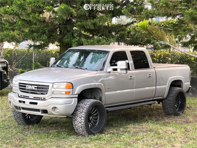 2004 GMC Sierra 2500 HD Wheel Offset Super Aggressive 3"-5" Suspension ...