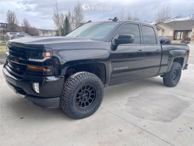 2016 Chevrolet Silverado 1500 with 17x8.5 0 Method Mr703 and 305/70R17 ...