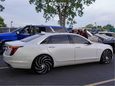 2019 Cadillac CT6 with 22x8.5 38 Azara Aza-521 and 255/30R22 Lexani Lx ...