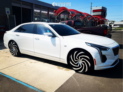 2019 Cadillac CT6 with 22x8.5 38 Azara Aza-521 and 255/30R22 Lexani Lx ...
