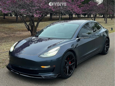 2019 Tesla 3 with 20x9.5 40 Enkei Tsr-x and 255/35R20 Nitto Nt555 G2 ...