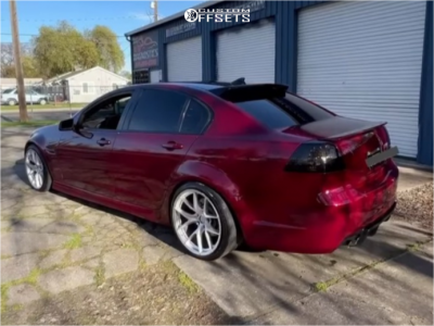 2009 Pontiac G8 with 19x8.5 30 ESR Rf2 and 255/35R19 Firestone Firehawk ...