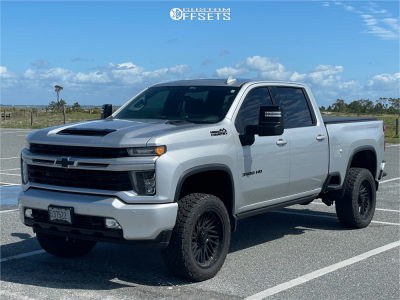2021 Chevrolet Silverado 3500 HD with 22x10 10 TIS 553b and 285/55R22 ...