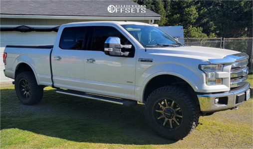 2016 Ford F-150 Wheel Offset Aggressive > 1" Outside Fender Suspension ...