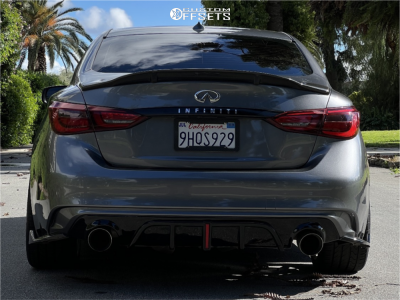 2018 INFINITI Q50 with 19x8.5 35 Aodhan Aff7 and 255/40R19 Lexani LX ...
