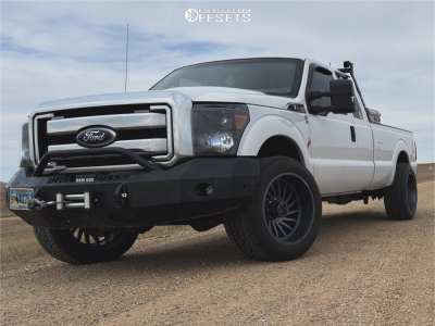 2011 Ford F-250 Super Duty Wheel Offset Aggressive > 1" Outside Fender ...