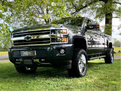 2019 Chevrolet Silverado 2500 HD with 20x10 -25 Vision Sliver and 33/12 ...