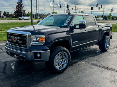 2015 GMC Sierra 1500 with 20x12 -44 TIS 544c and 33/12.5R20 AMP Pro At ...
