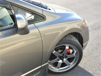2008 Honda Civic with 18x8 35 AVID1 Av6 and 225/40R18 Nitto Neo Gen and ...