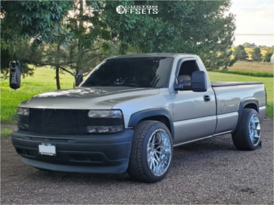 2002 Chevrolet Silverado 1500 with 22x12 -51 Vision Brawl and 305/40R22 ...