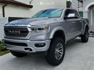 2020 Ram 1500 with 20x9 1 Fuel Blitz and 37/12.5R20 Radar Renegade RT ...