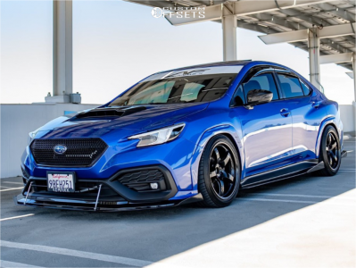 2022 Subaru WRX with 18x9.5 22 Gram Lights 57cr and 245/40R18 Falken ...