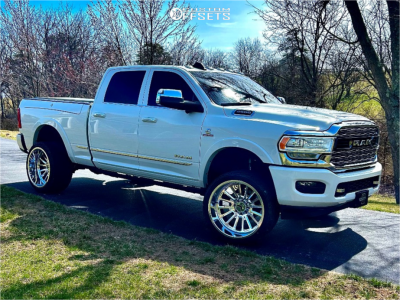 2020 Ram 2500 with 24x14 -76 KG1 Forged Victor and 33/14.5R24 Venom ...
