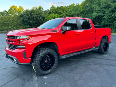2020 Chevrolet Silverado 1500 with 20x10 -25 TIS 544gb and 33/12.5R20 ...