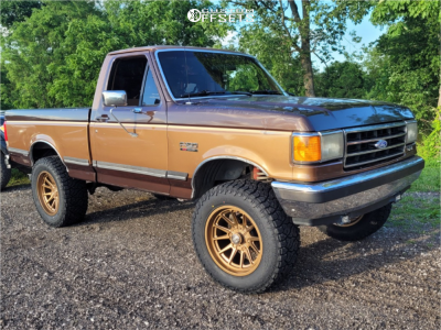 1990 Ford F-150 Wheel Offset Aggressive > 1" Outside Fender Suspension ...