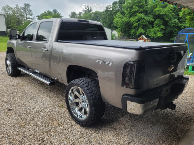 2012 Chevrolet Silverado 2500 HD with 22x10 -25 Hostile Alpha and 33/12 ...