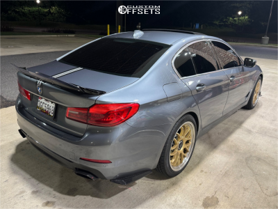 2019 BMW 540i XDrive with 20x8.5 35 Vision Alpine and 245/45R20 Lexani ...