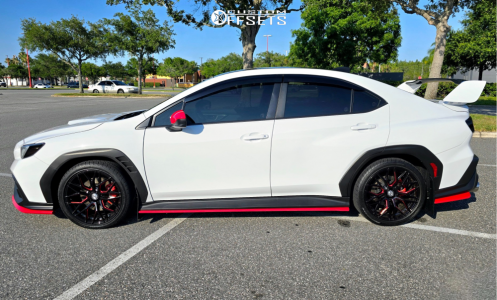 2024 Subaru WRX with 18x8 35 Shift Spring and 235/40R18 Vercelli Strada ...