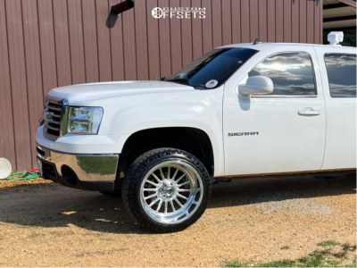 2011 GMC Sierra 1500 with 22x12 -40 Fuel Forged Ff119 and 33/12.5R22 ...
