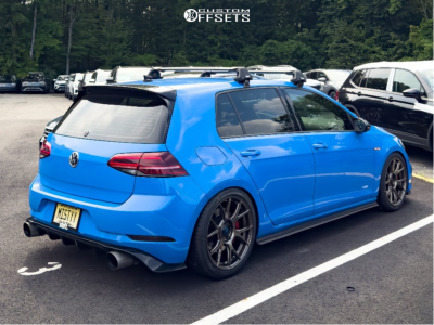 2019 Volkswagen GTI with 18x8.5 43 Konig Ampliform and 235/40R18 Falken ...