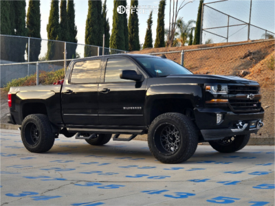 2018 Chevrolet Silverado 1500 with 20x10 -25 Vision Rocker and 35/12 ...