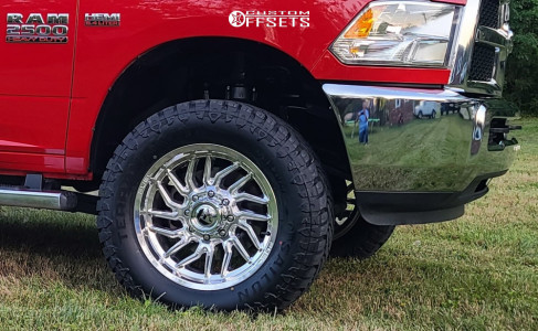 2017 Ram 2500 with 20x9 1 Fuel Hurricane and 35/12.5R20 Sailun Terramax ...