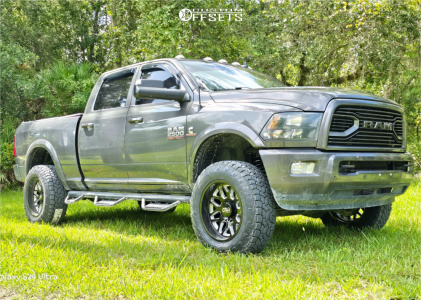2018 Ram 2500 with 20x10 -25 Cali Offroad Invader and 285/65R20 Toyo ...