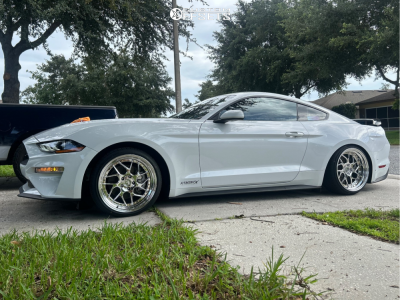 2021 Ford Mustang with 19x9.5 22 Aodhan Ds01 and 235/35R19 Lexani Lx ...
