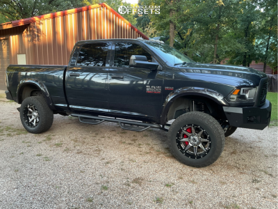 2015 Ram 2500 with 20x10 -19 Fuel Rampage and 285/60R20 Cooper ...