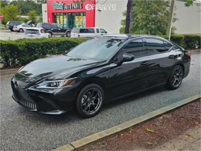 2019 Lexus ES350 with 18x8.5 35 Aodhan Ah11 and 235/45R18 Bridgestone ...