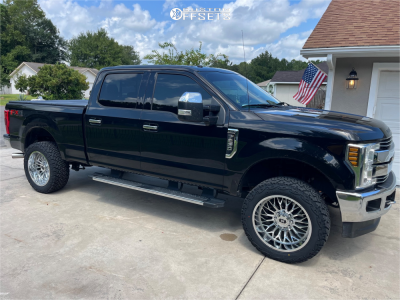 2018 Ford F-250 Super Duty with 22x10 -19 Vision Riot and 35/12.5R22 ...