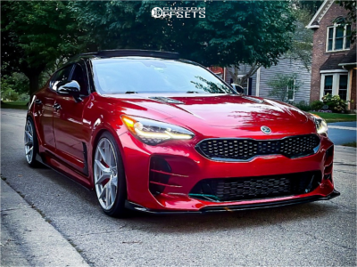 2019 Kia Stinger with 20x9 30 Aodhan Aff7 and 245/35R20 Arroyo Grand Sport A/s and Lowering ...
