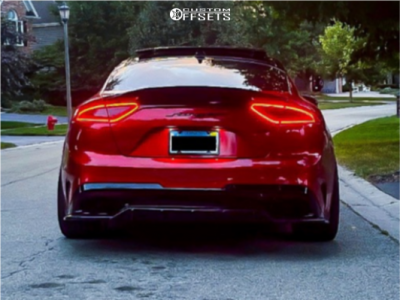 2019 Kia Stinger with 20x9 30 Aodhan Aff7 and 245/35R20 Arroyo Grand Sport A/s and Lowering ...