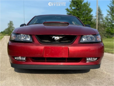 2003 Ford Mustang with 18x9 22 SVE Series 1 and 265/40R18 Yokohama ...