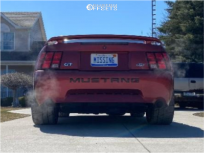 2003 Ford Mustang with 18x9 22 SVE Series 1 and 265/40R18 Yokohama ...