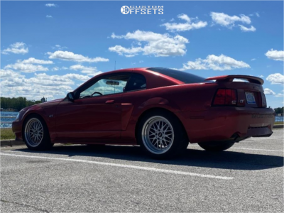 2003 Ford Mustang with 18x9 22 SVE Series 1 and 265/40R18 Yokohama ...