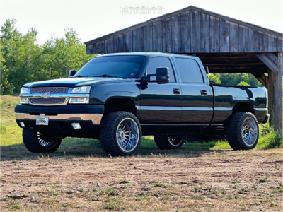 2004 Chevrolet Silverado 2500 HD with 22x12 -51 Vision Riot and 33/12 ...