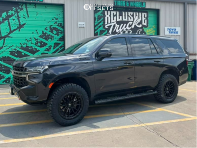 2022 Chevrolet Tahoe with 20x9 1 Fuel Rebel and 285/65R20 Nitto Ridge ...