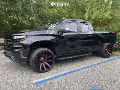 2019 Chevrolet Silverado 1500 with 24x12 -44 Fuel Contra and 305/35R24 ...