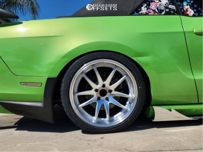 2014 Ford Mustang with 19x9.5 30 Aodhan Ds02 and 265/35R19 Lexani Lx ...