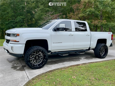 2016 Chevrolet Silverado 1500 with 22x12 -44 Hostile Sprocket and 33/12.5R22 Venom Power Terra ...