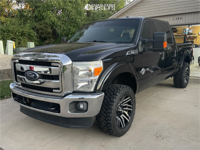 2015 Ford F-250 Super Duty with 20x10 -18 Fuel Typhoon and 33/12.5R20 ...
