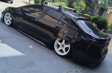 2021 Toyota Corolla with 18x9.5 35 AVID1 Av42 and 215/35R18 Accelera ...