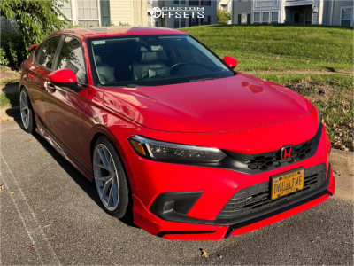 2022 Honda Civic with 18x9.5 35 Aodhan Aff7 and 235/40R18 Westlake SA07 ...