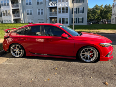2022 Honda Civic with 18x9.5 35 Aodhan Aff7 and 235/40R18 Westlake SA07 ...