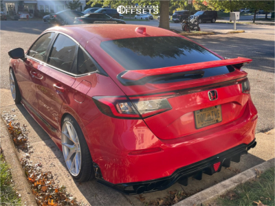 2022 Honda Civic with 18x9.5 35 Aodhan Aff7 and 235/40R18 Westlake SA07 ...