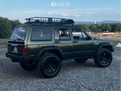 1995 Jeep Cherokee with 17x9 -6 Pro Comp Series 05 and 265/70R17 Cooper ...