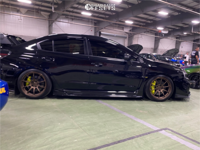 2021 Subaru WRX STI with 18x10 35 Volk Ze40 and 265/35R18 Yokohama ...