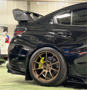2021 Subaru WRX STI with 18x10 35 Volk Ze40 and 265/35R18 Yokohama ...