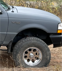 1999 Ford Ranger with 16x8 -5 Alloy Ion 171 and 295/75R16 Toyo Tires ...